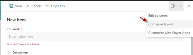 Adding Header To Sharepoint List Form